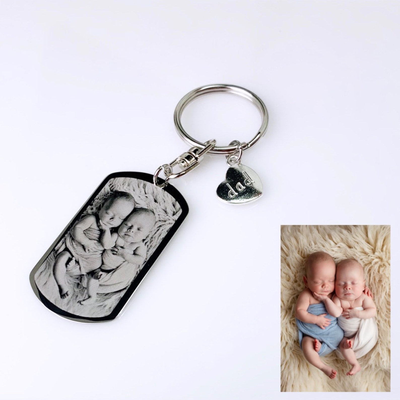 Photo Keychain Picture Keychain Personalize Photo Keychain - Etsy