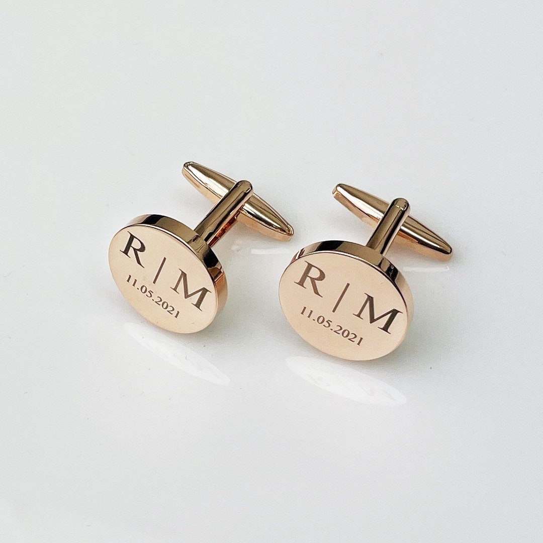 Personalized Cuff Links | Groomsmen Cufflinks | Wedding Gifts | Custom ...