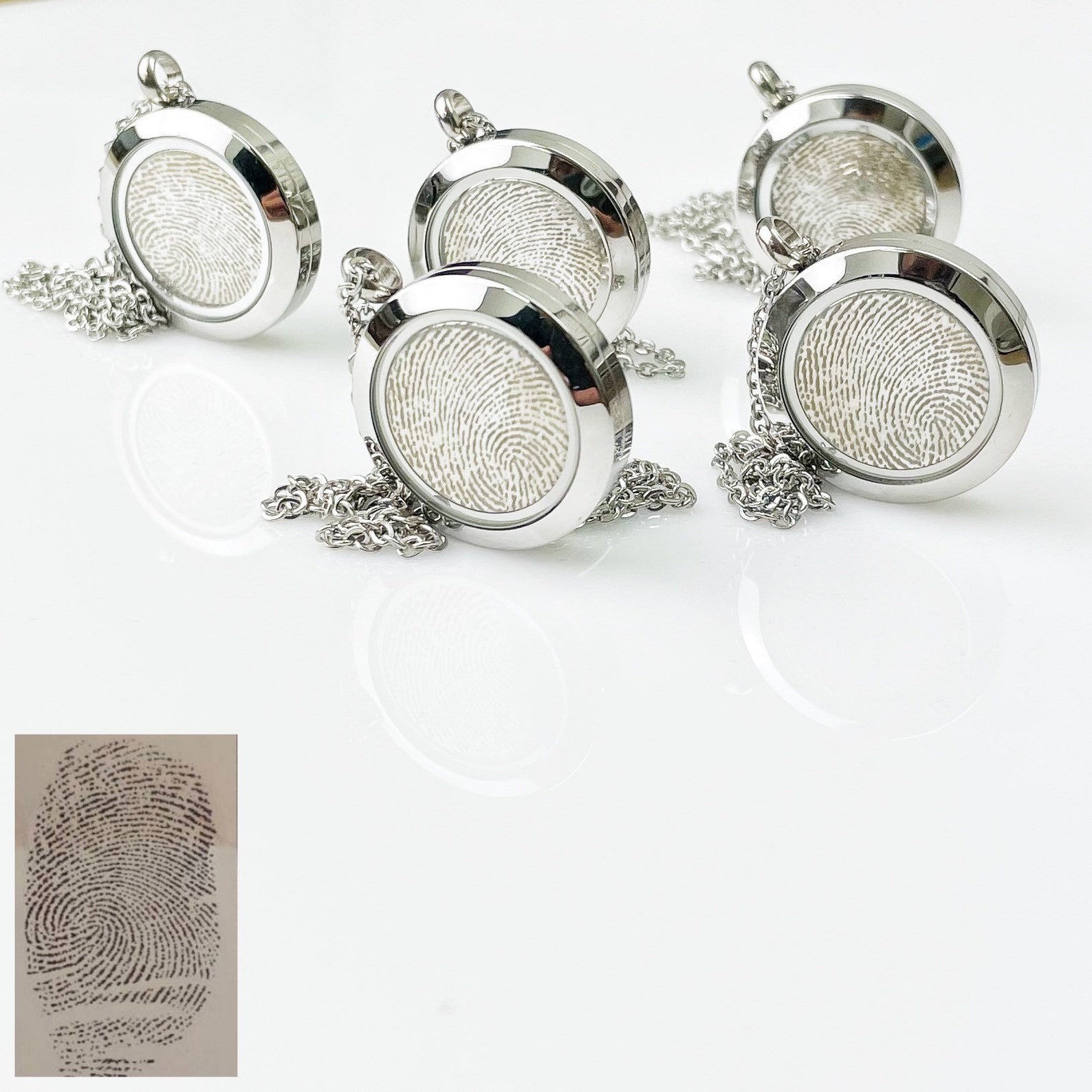 Personalized Locket Handwritten Locket Fingerprint Locket - Etsy