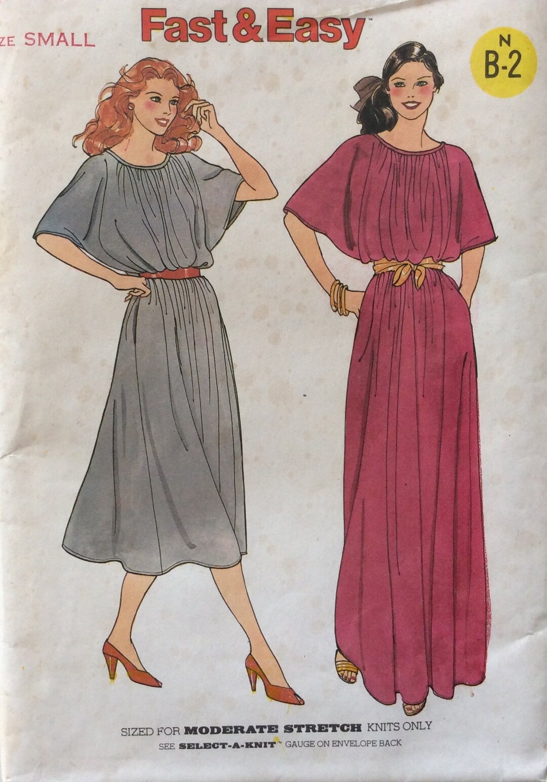 Butterick 6784, Misses Dress in Two Lengths, Size Small, Size 8-10 ...
