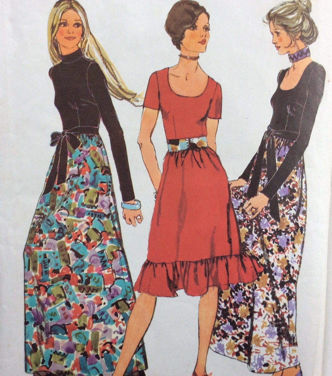 Simplicity 9602 Misses Dress in Two Lengths & Sash Size 8 - Etsy