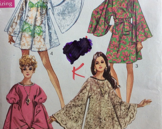 Simplicity 8129 Misses Jiffy Dress Size Medium Size 12-14 Bust 34-36 Vintage 1960's Sewing ...