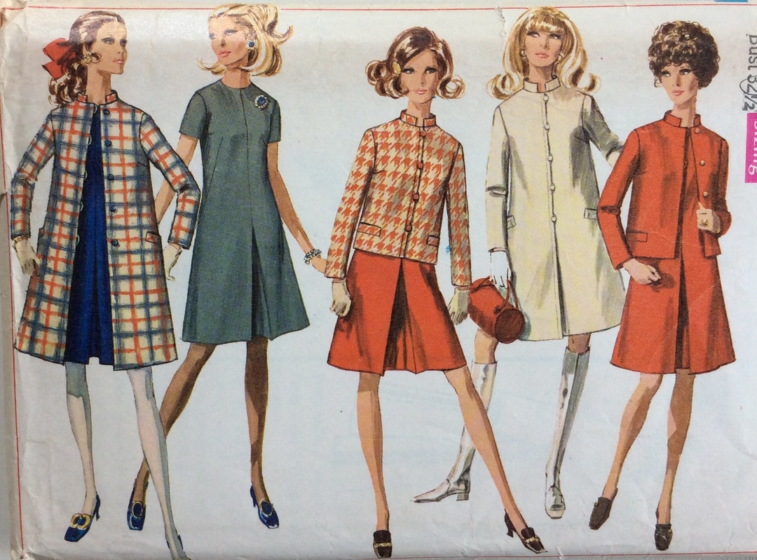 Simplicity 7809, Misses Dress, Coat & Jacket, Size 10, Bust 32 1/2 ...