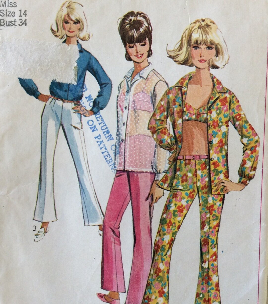 Simplicity 6501, Misses Bra-top, Shirt and Pants, Size 10, Bust 31, or ...
