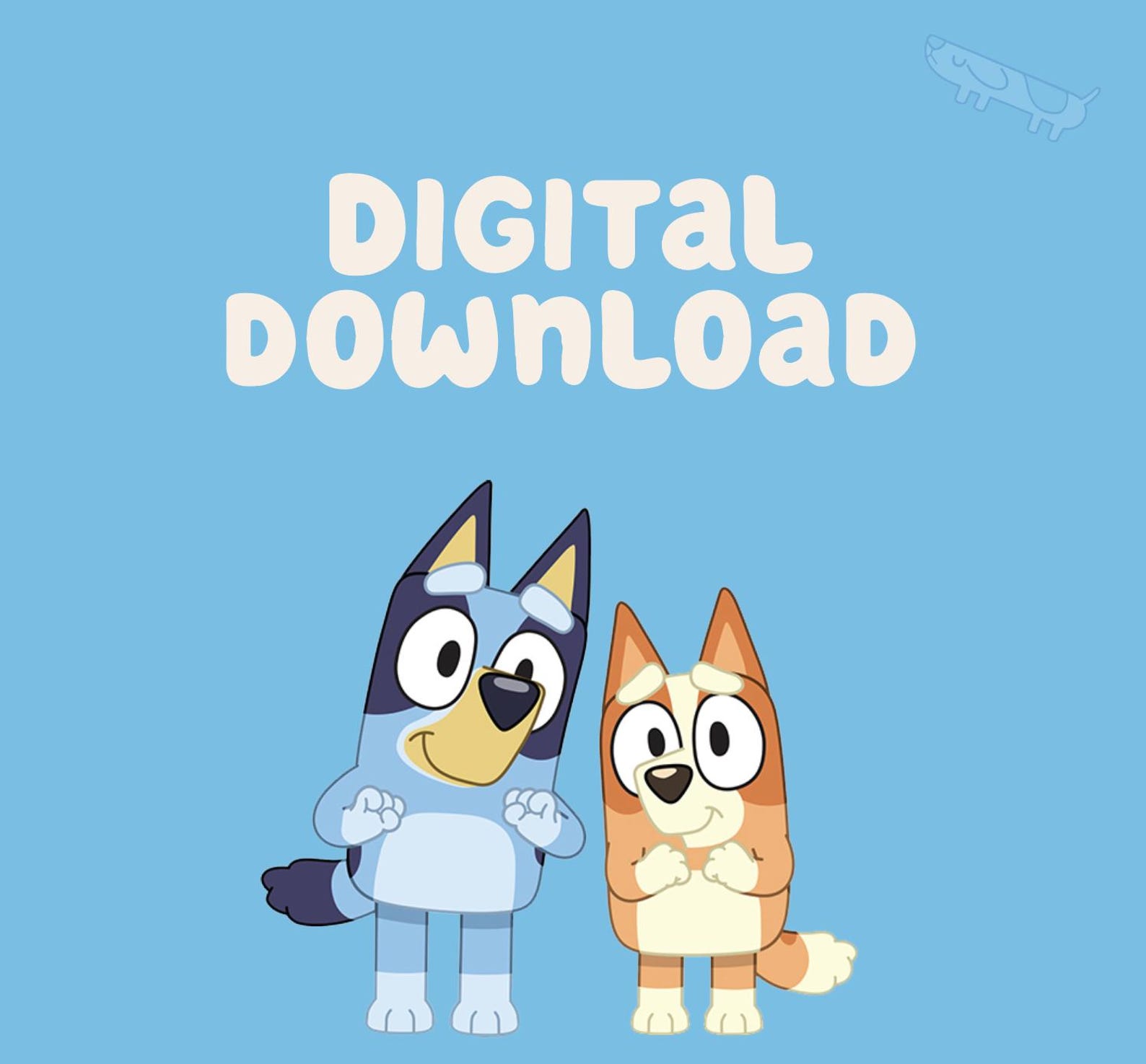 Bluey Birthday Party Signage Cards | Orange Red Heeler Dog | Adopt a ...