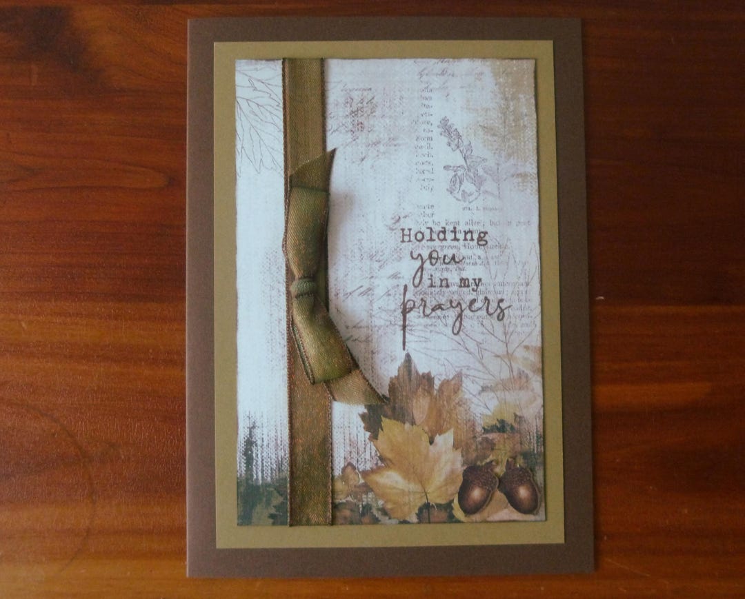 Lovely Sympathy Card, Handmade 5x7 Condolence Card, Sympathy Greeting ...