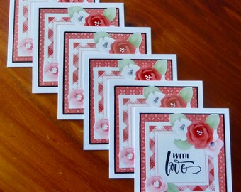 Mini Cards, Set of 20, Blank Cards Notes, Tiny Love Notes - Etsy