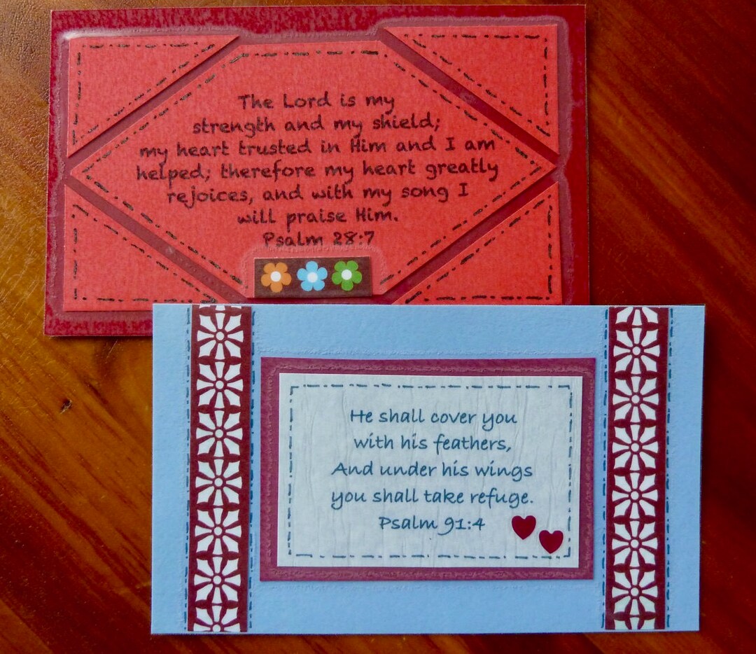 2 Bible Verse Magnets, Scripture Magnets, Handmade Scripture Magnets ...