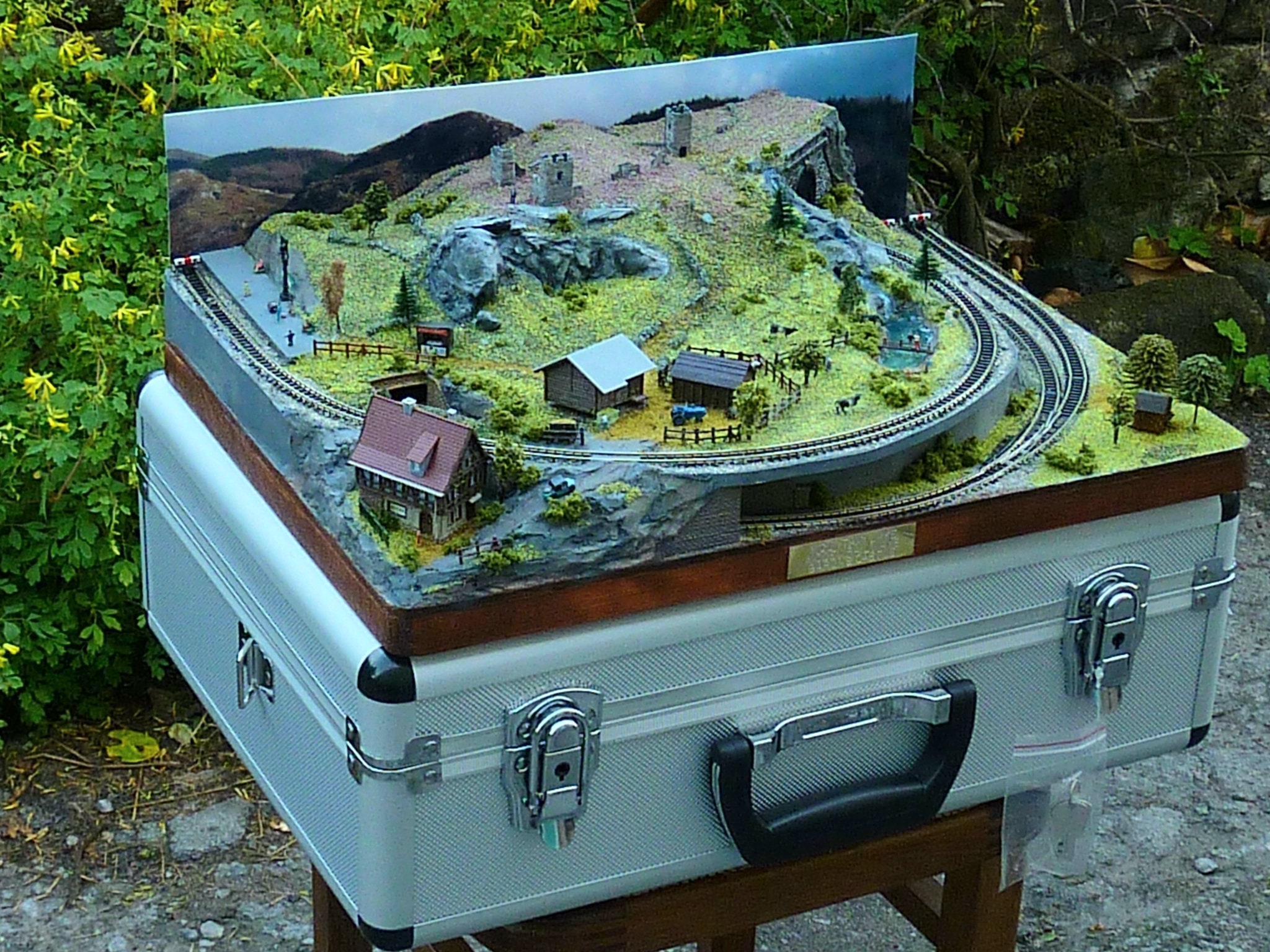 Charming Narrow Gauge Model Railway in a Briefcase - Etsy