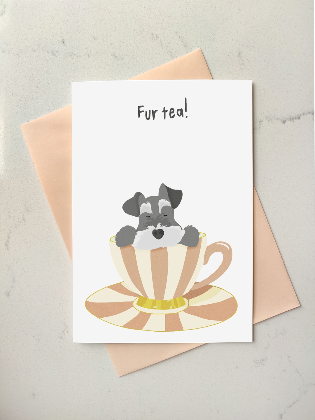 Dog 30th Birthday Card - Fur Tea Pun Card - Tea Lover - Funny - Card ...