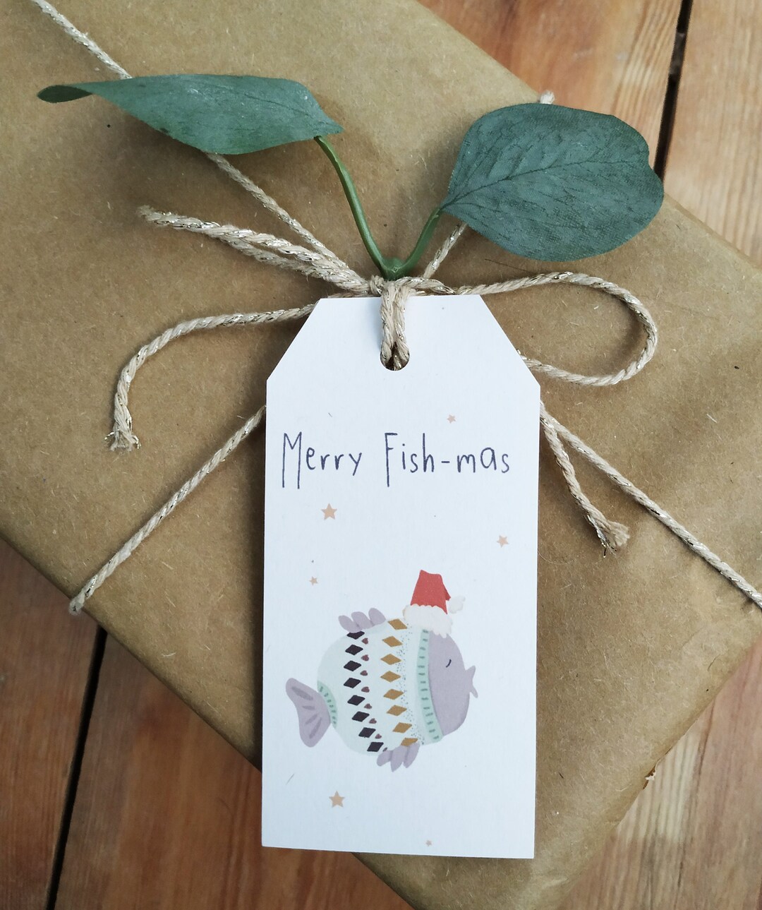 Handmade Fish Christmas Gift Tags Eco-friendly Funny Gift - Etsy UK