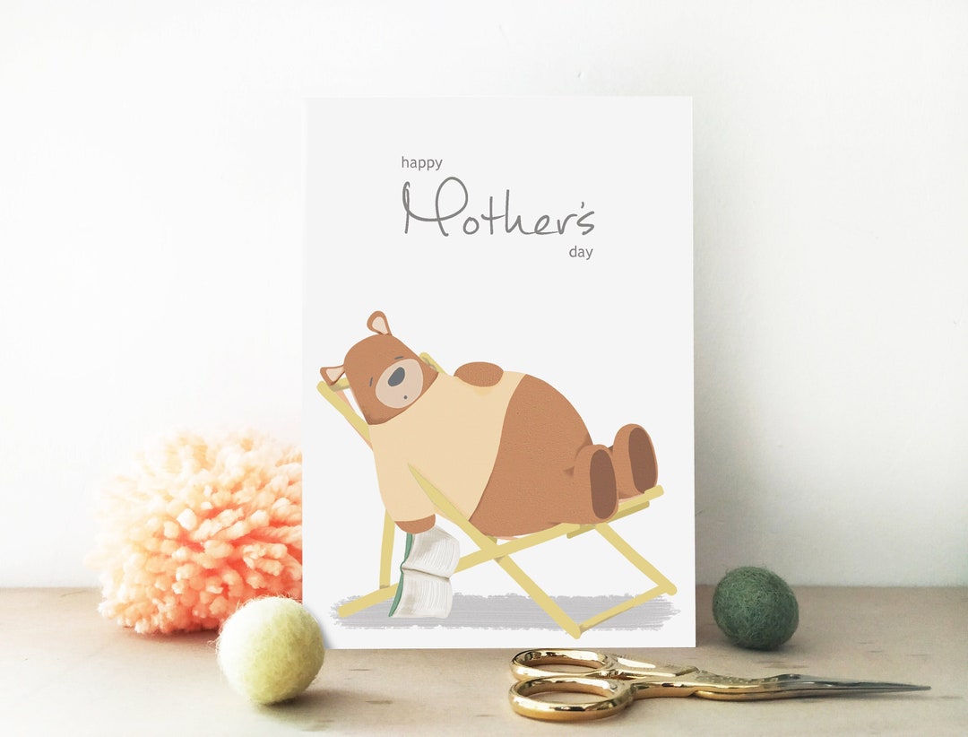 Bear Mothers Day Card Mummy Bear Card Mummy Mothers Day Card Momma Bear ...