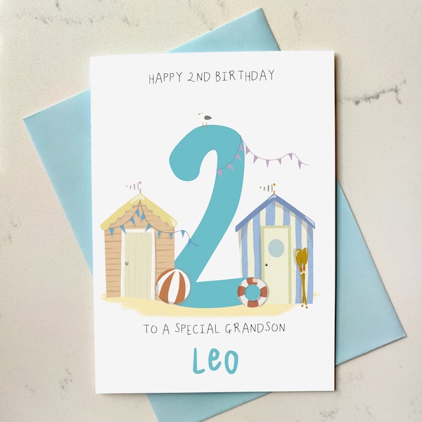 2nd Birthday Card - Etsy