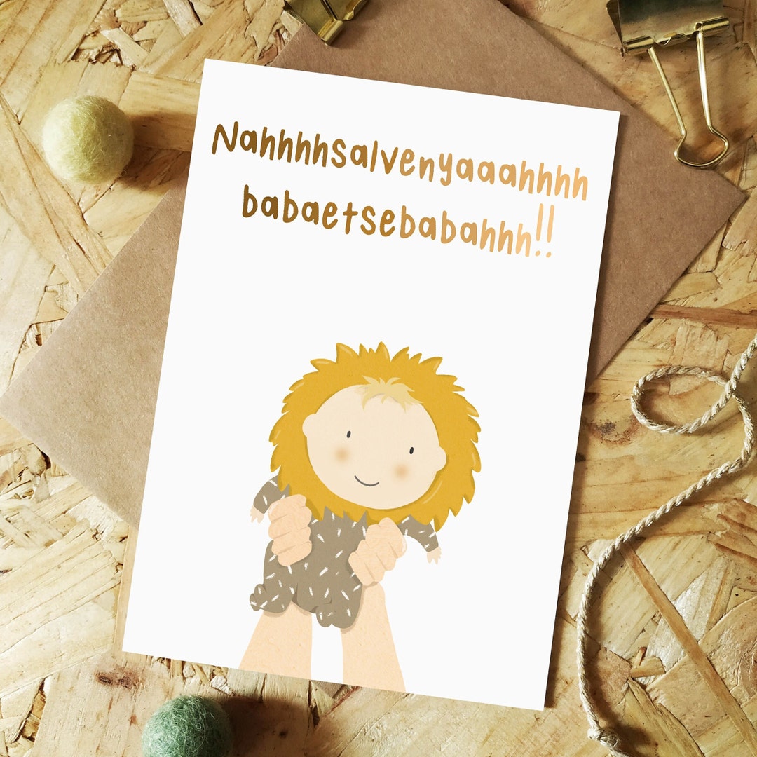 New Baby Card - Lion King - Funny - New Addition - Congratulations - Etsy