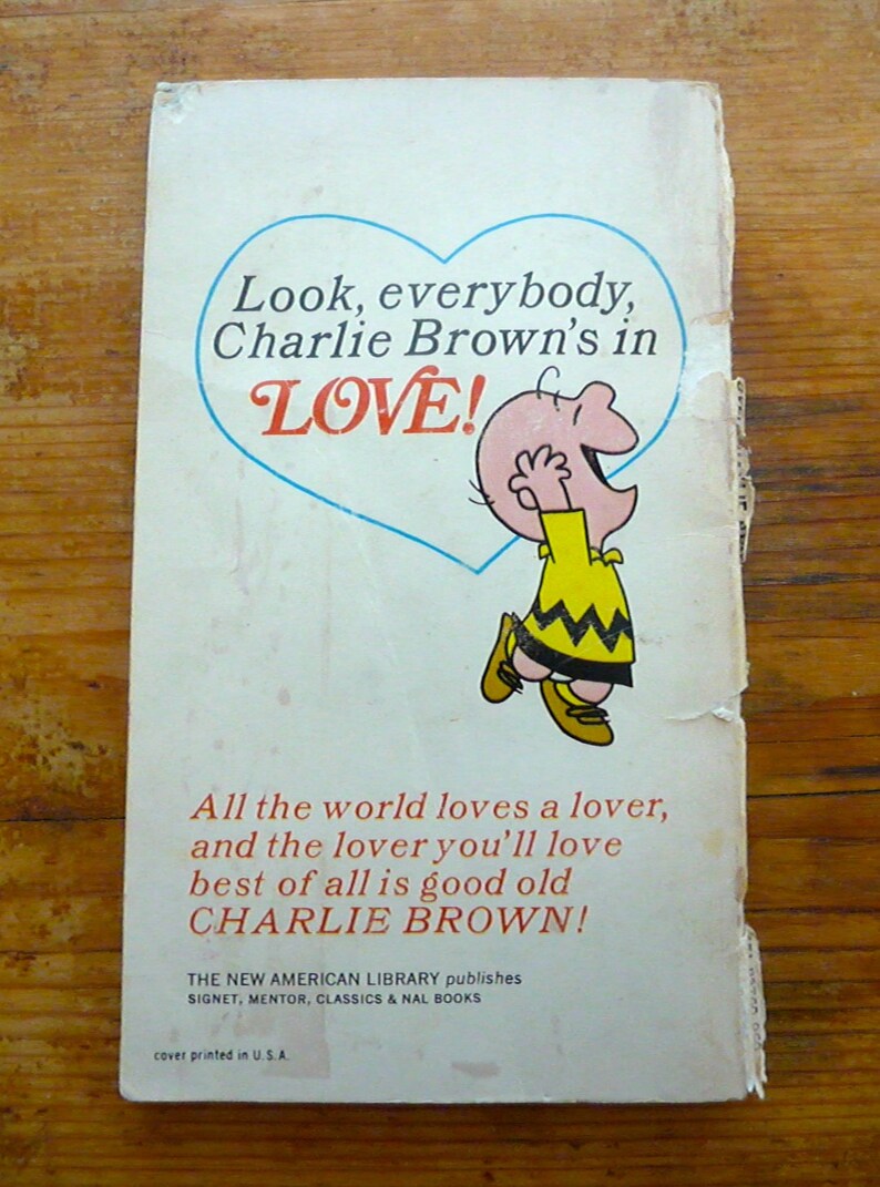 You're in LOVE Charlie Brown Vintage Book - Etsy
