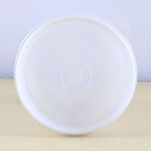 Small Round White Tupperware Storage Container - Etsy