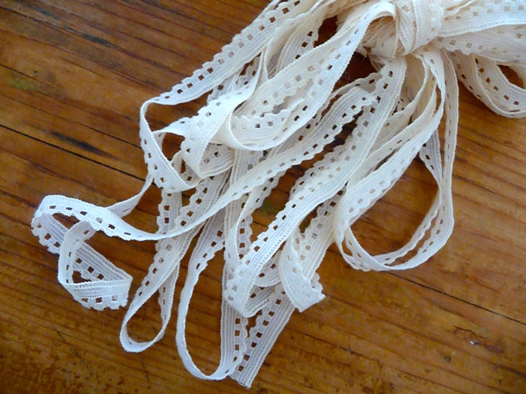 Vintage Cream Colored Ribbon - Etsy