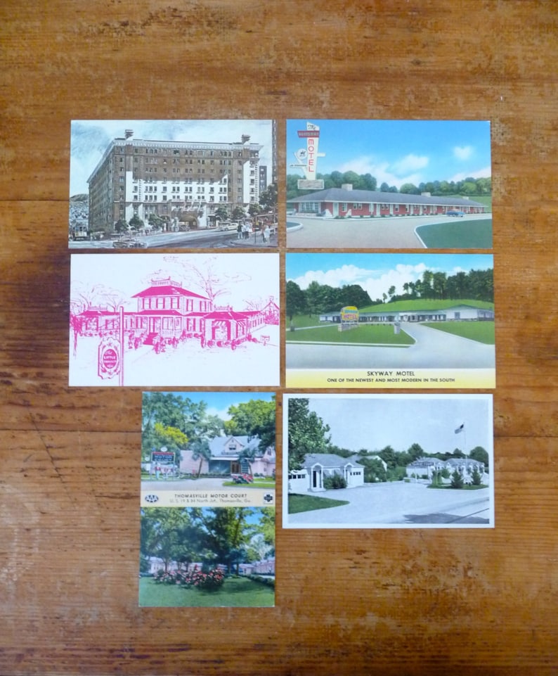 Vintage Hotel and Motel Postcards - Etsy