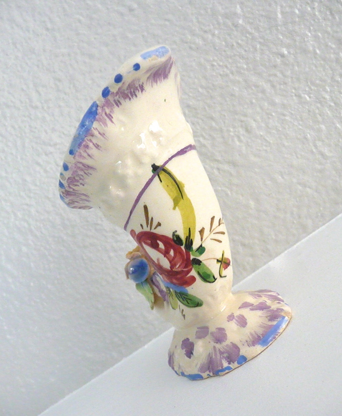 Vintage Hand Painted Cornucopia - Etsy