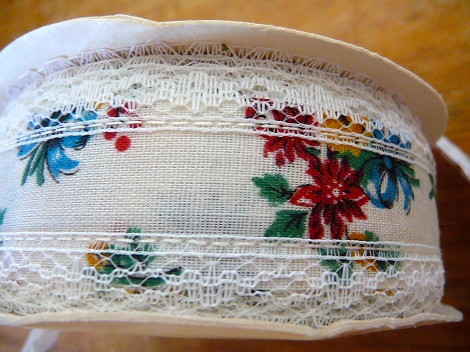 Vintage Floral and Lace Novelty Ribbon - Etsy