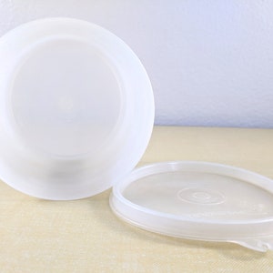 Small Round White Tupperware Storage Container - Etsy
