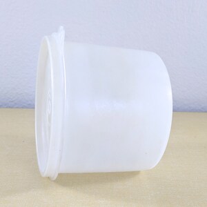 Small Round White Tupperware Storage Container - Etsy