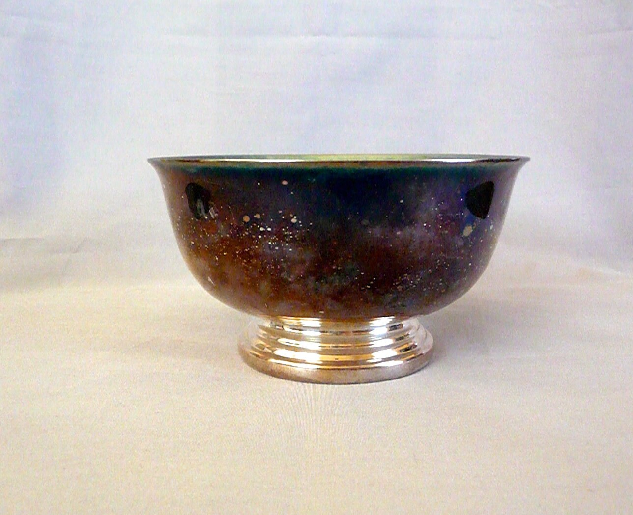 Vintage Silver Plated Footed Bowl - Etsy
