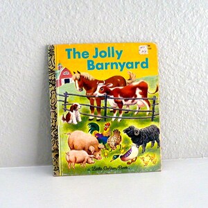 Vintage Golden Book the Jolly Barnyard - Etsy