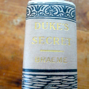Antique Book - the Duke's Secret - Etsy