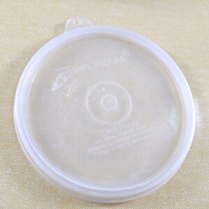 Small Round White Tupperware Storage Container - Etsy