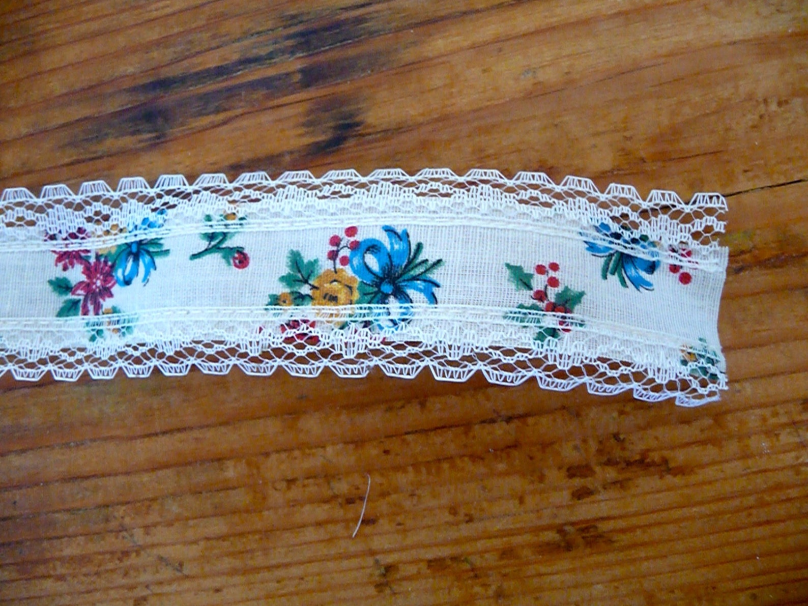Vintage Floral and Lace Novelty Ribbon - Etsy