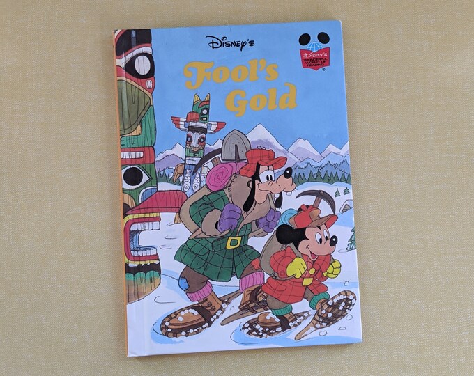 Disney's Fool's Gold Hardcover Book Mickey and Goofy Book - Etsy