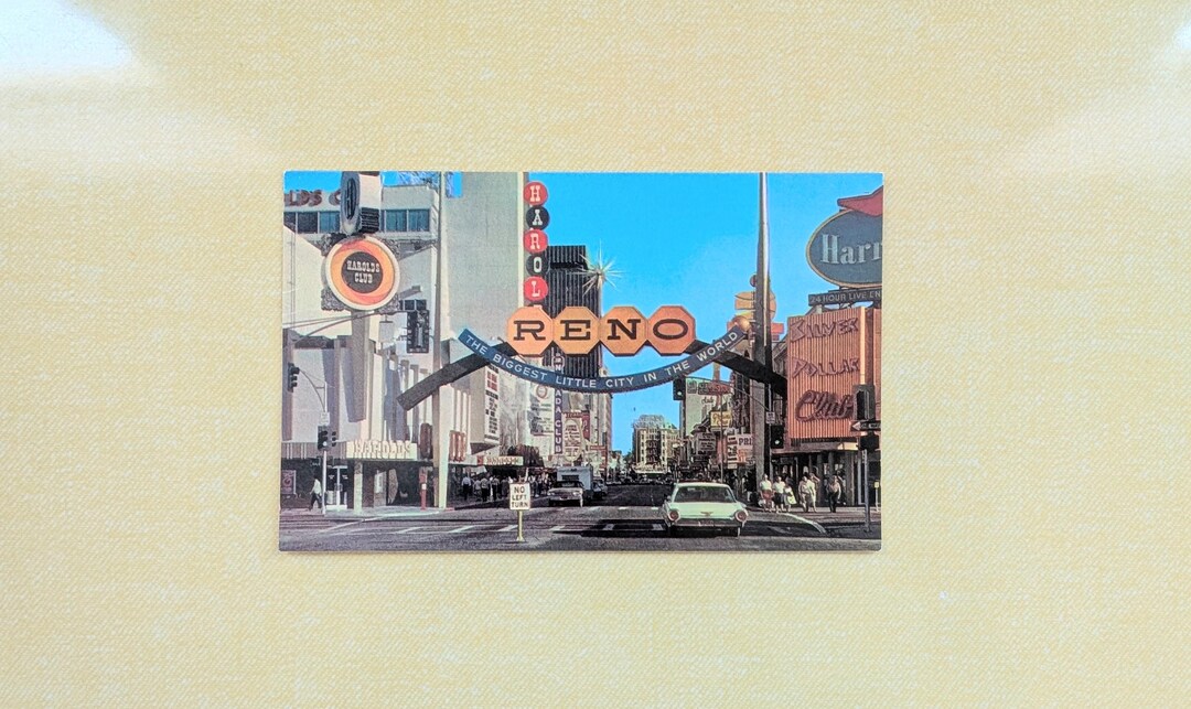 Vintage Reno Nevada Unused Postcard - Etsy