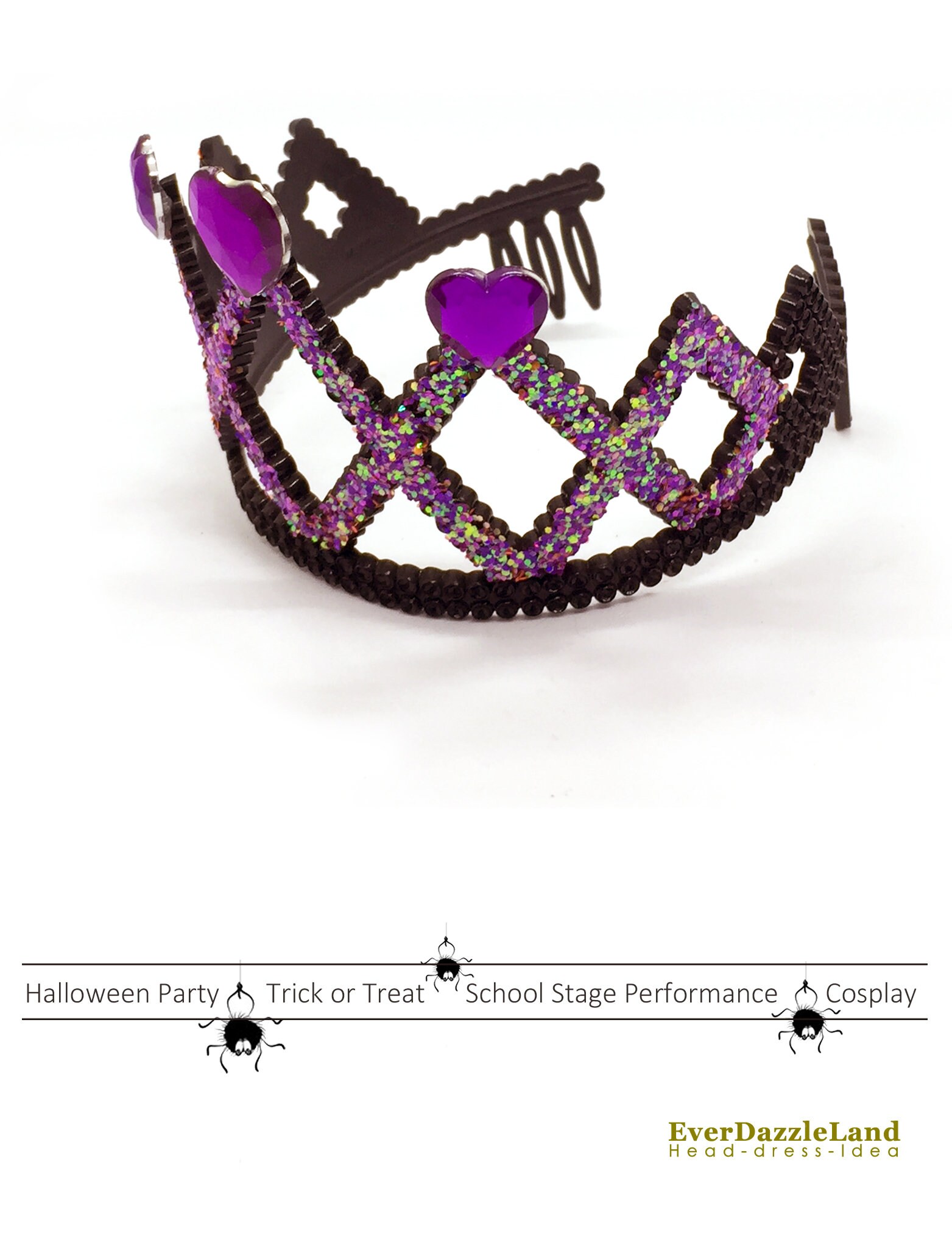 Halloween Costume Tiara Vampire Crown Witch Make up Crown Kids ...