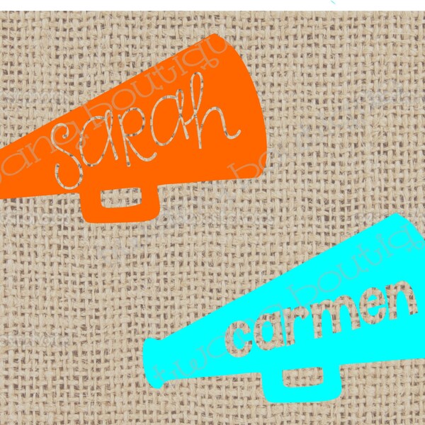 Cheerleader Name Sticker - Etsy