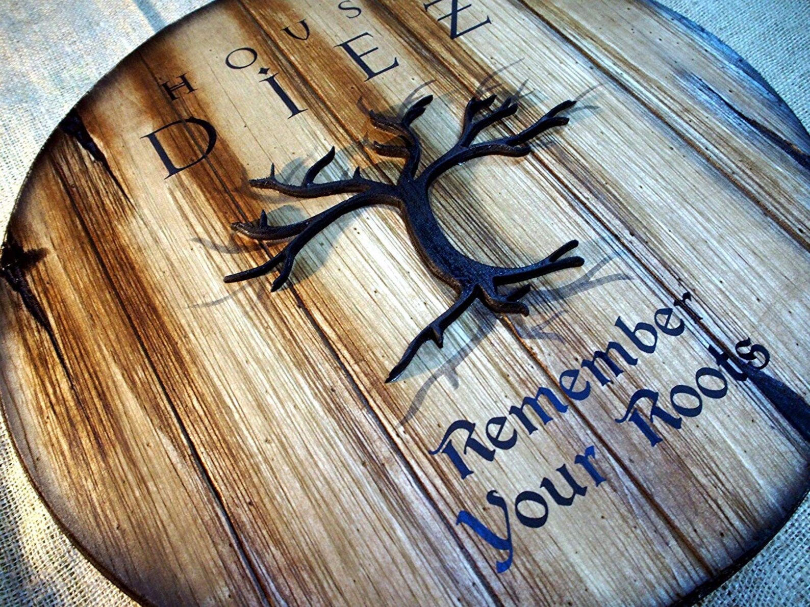 Personalized Rustic Barrel Sign Featuring an Embossed Tree of | Etsy