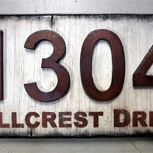 Custom Address Plaque Rustic House Address Signs Rubbed - Etsy Canada