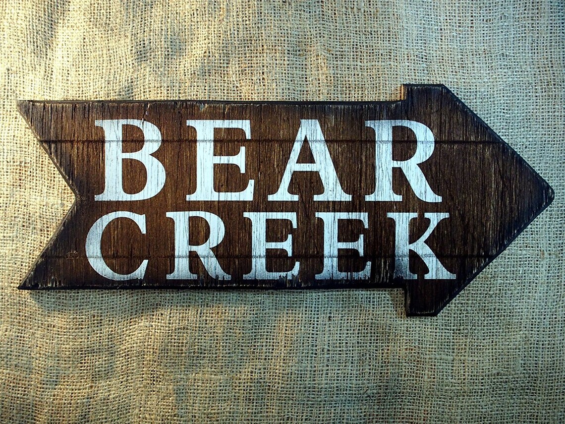 Custom Arrow Shaped Wooden Sign Personalized Gifts Rustic | Etsy