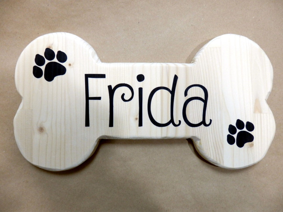Dog Bone Shaped Sign Family Pet Name Personalized Wooden - Etsy Australia