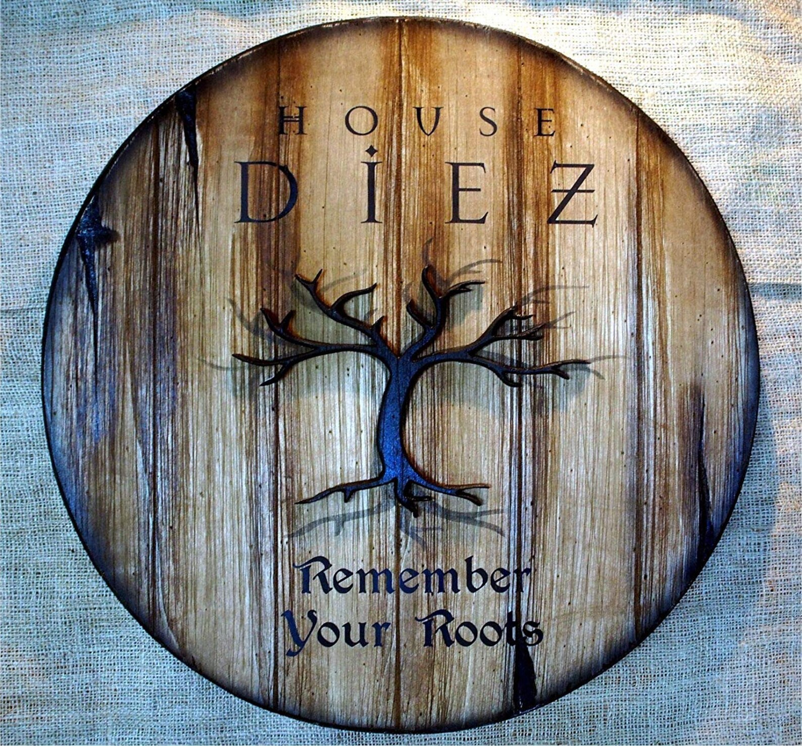 Personalized Rustic Barrel Sign Featuring an Embossed Tree of - Etsy