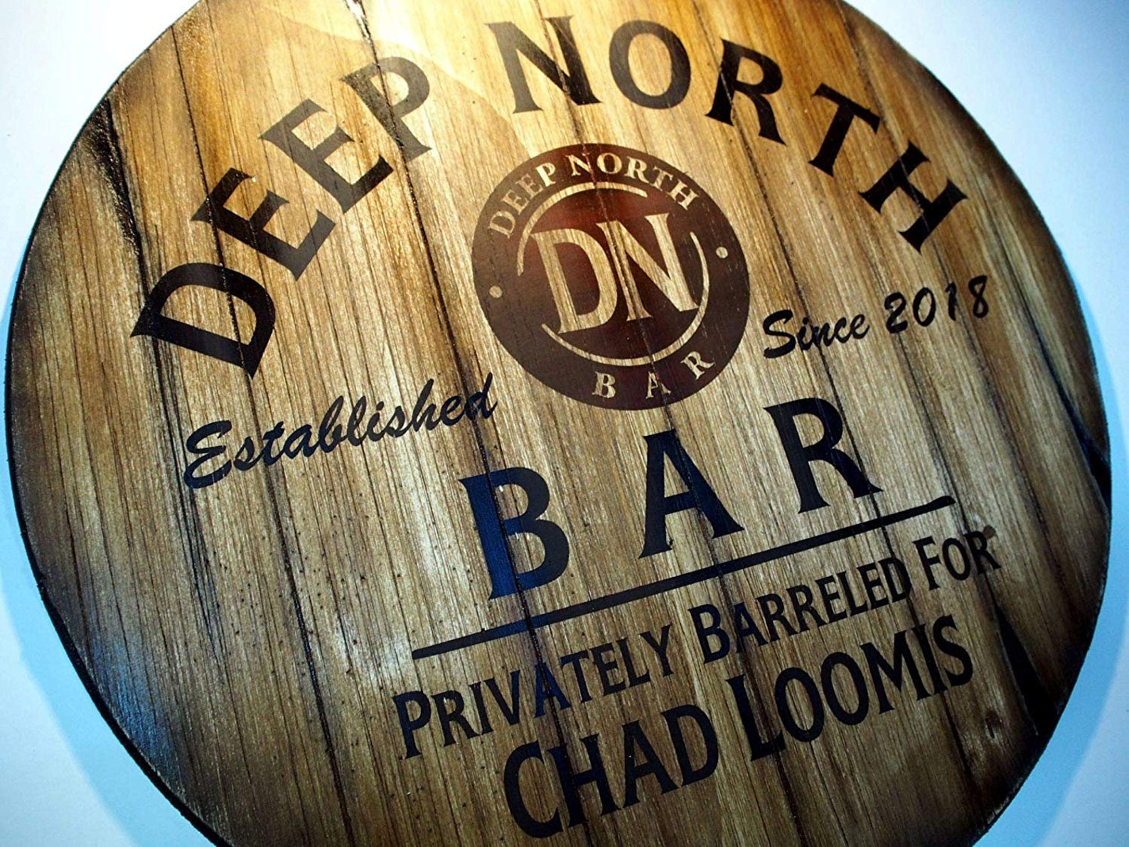Personalized Bar Stools Tops Round Wood Seats Set of 2 - Etsy