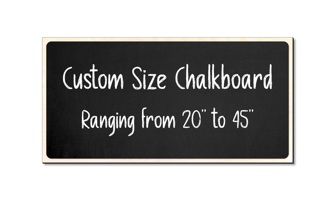 Custom Size Wooden Chalkboard, Wall Mounted Blackboard, Slate Board for ...