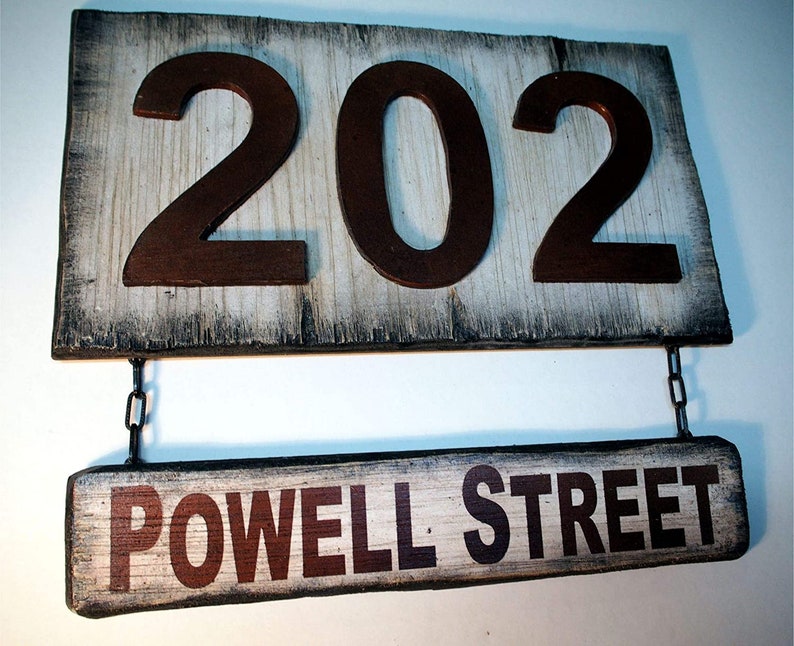 Rustic House Address Signs Rubbed Bronze-colored House - Etsy