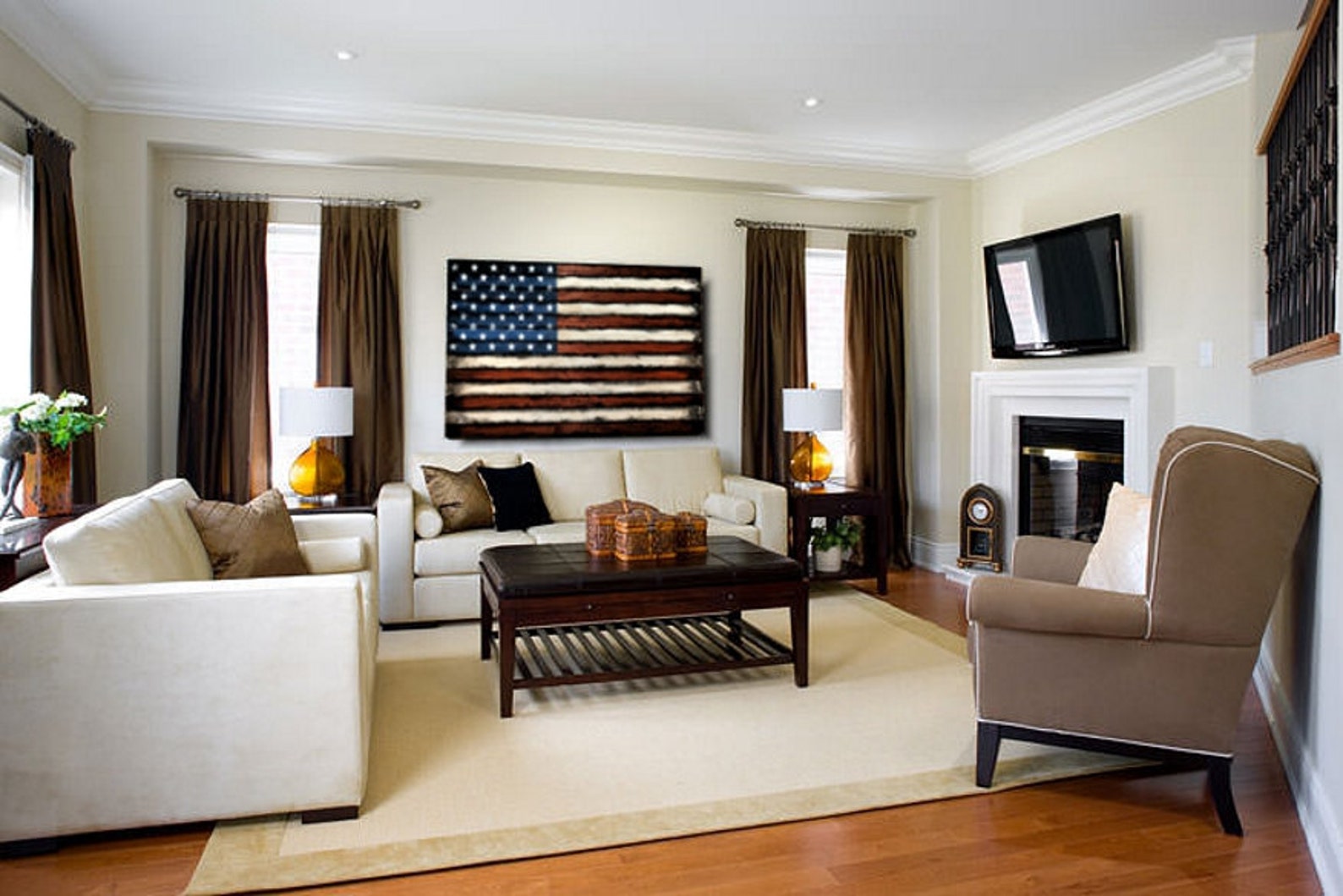 Wooden American Flag Decor Sign American Flag Wall Art - Etsy