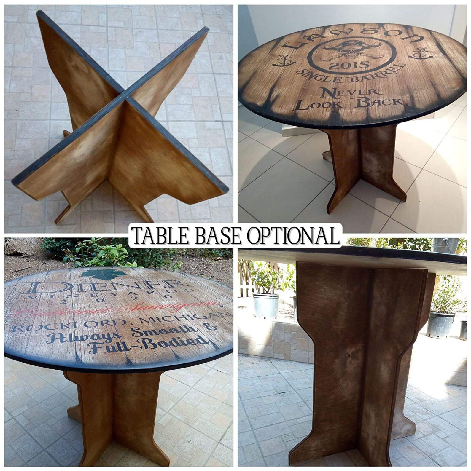 Personalized Table Top Inspired by Bourbon Whiskey Barrels - Etsy
