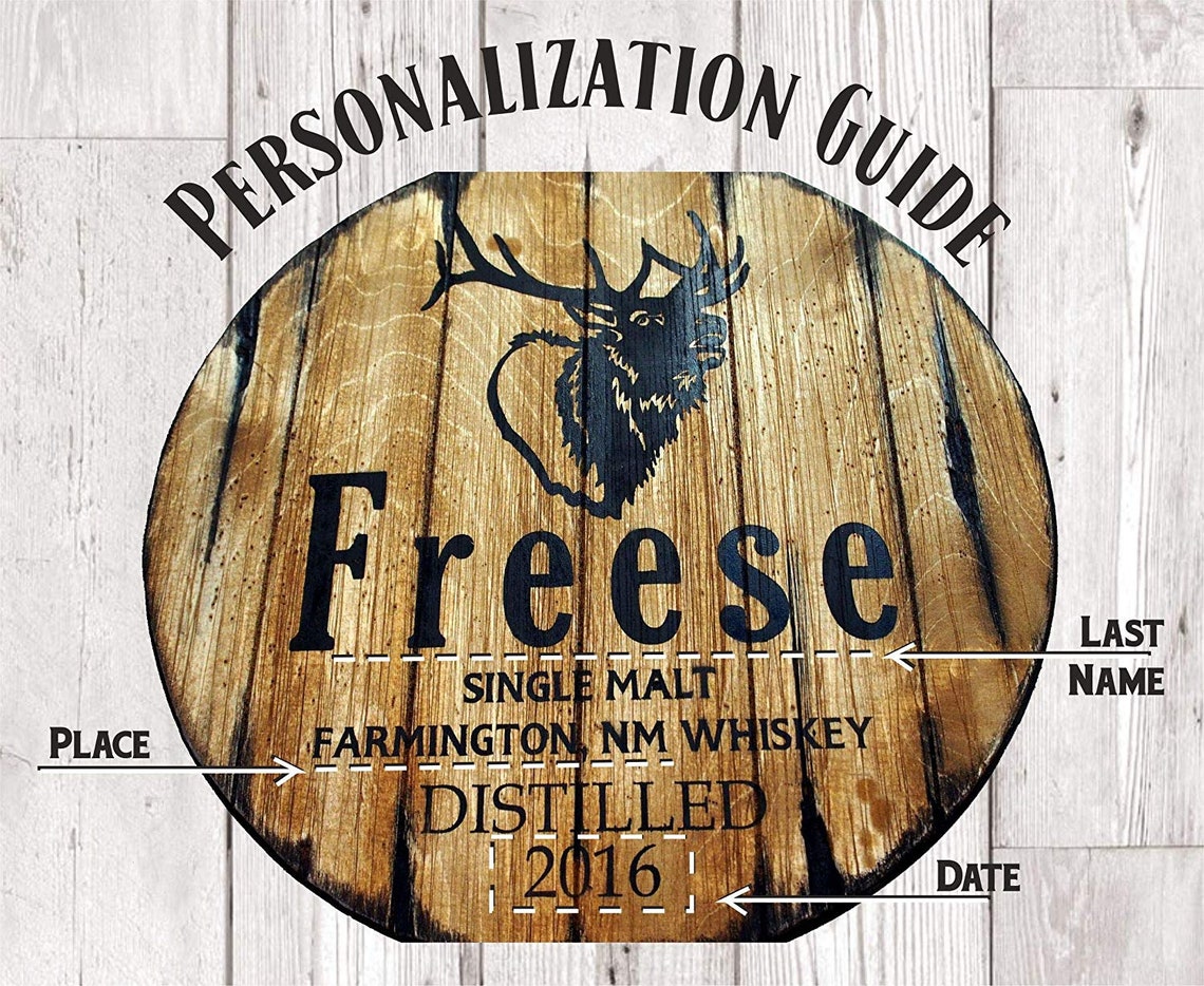 Custom Sign Inspired by Old Whiskey Barrels Personalized - Etsy