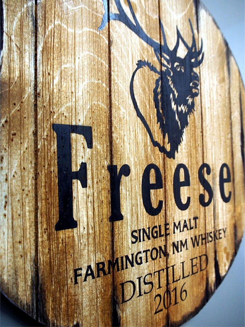 Custom Sign Inspired by Old Whiskey Barrels Personalized - Etsy