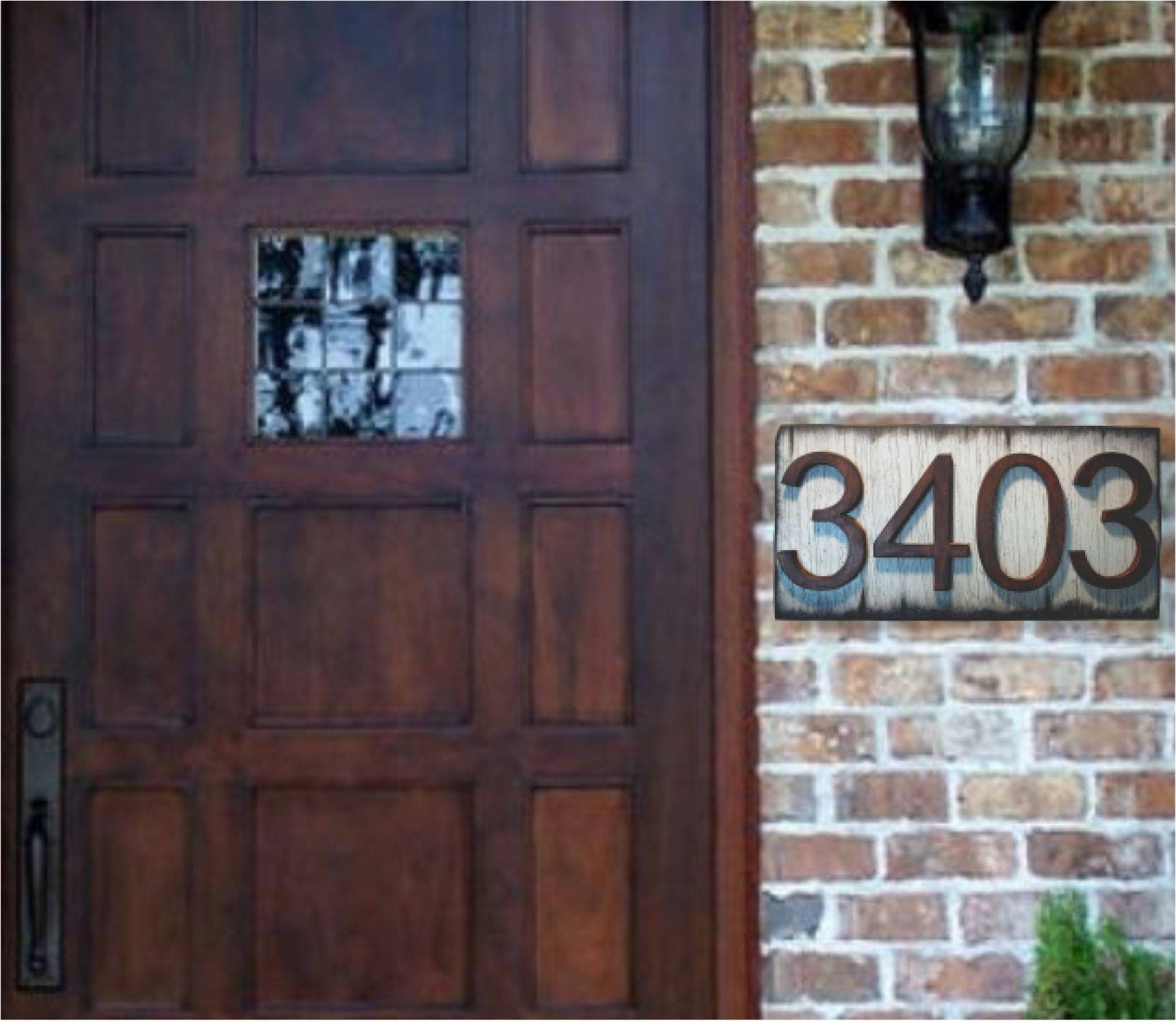 Custom Address Plaque Rustic House Address Signs Rubbed | Etsy