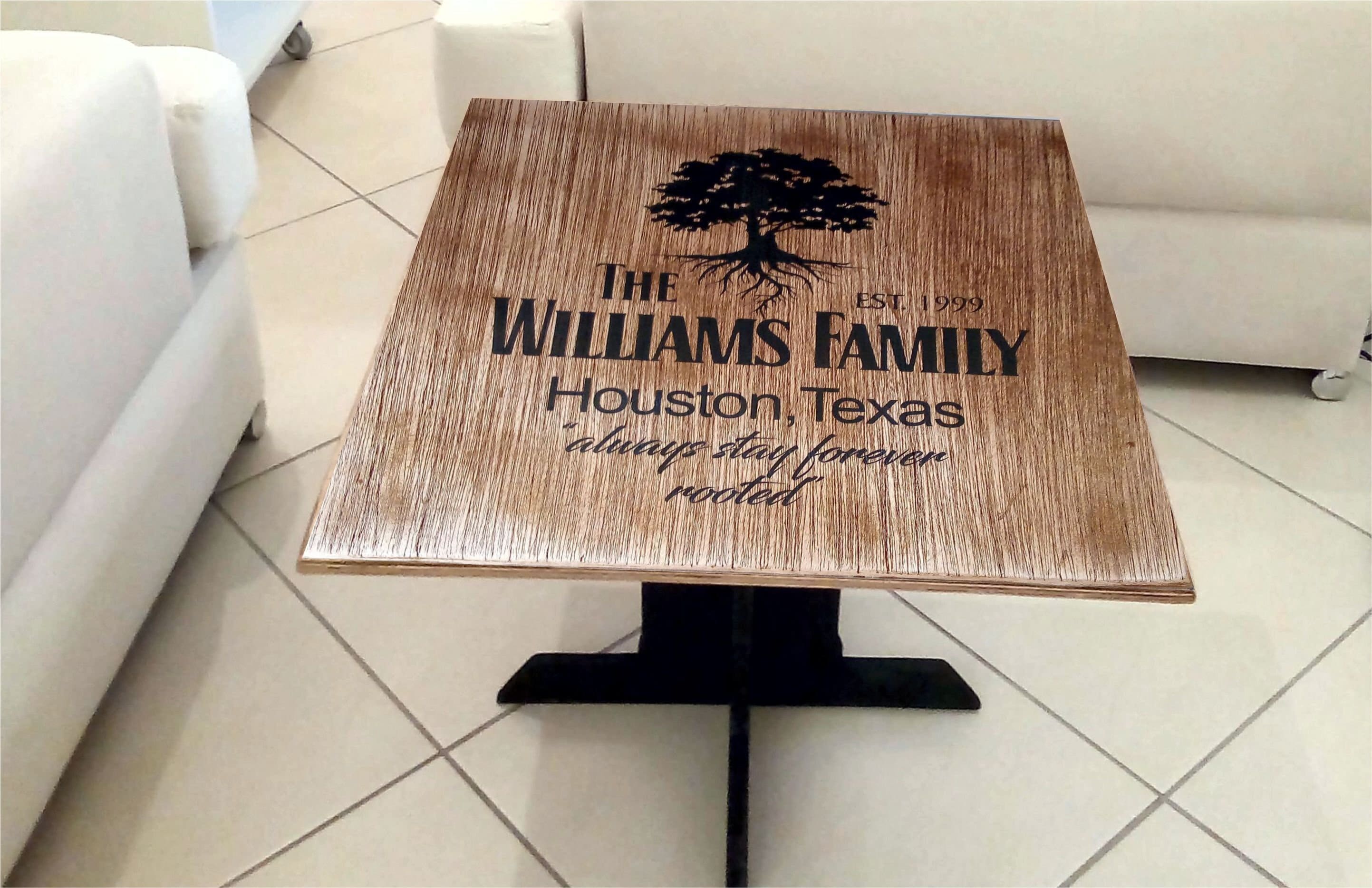 Personalized Wooden Tables
