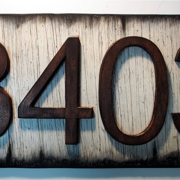 Rustic House Numbers - Etsy